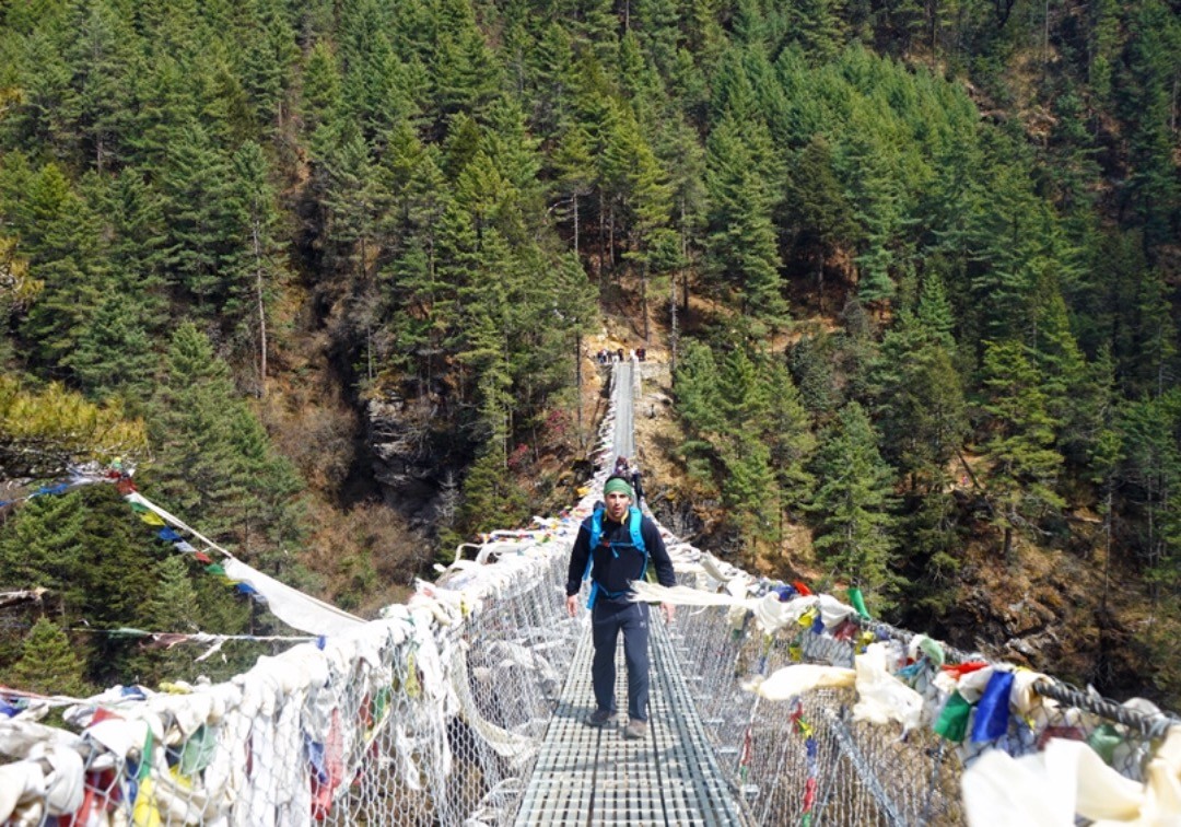 Hillary Suspension Bridge | Namche Bazar - travelstoke
